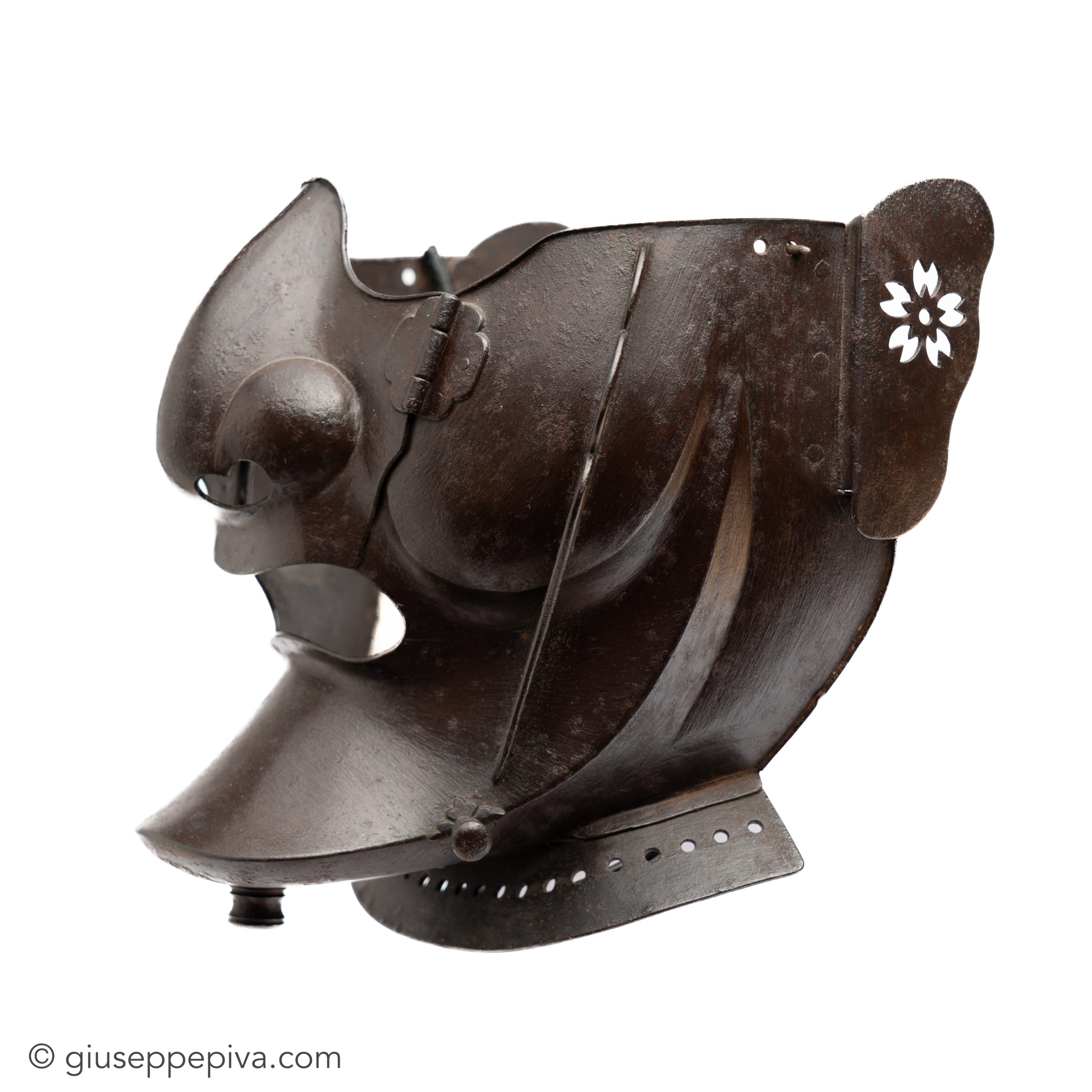 Ryūbu-men, samurai iron mask signed Munesada | GIUSEPPE PIVA - Japanese Art