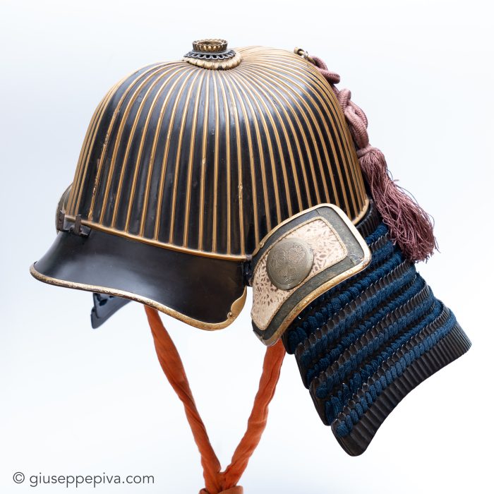 Suji-bachi kabuto kabuto, Haruta school 62-plate samurai helmet ...