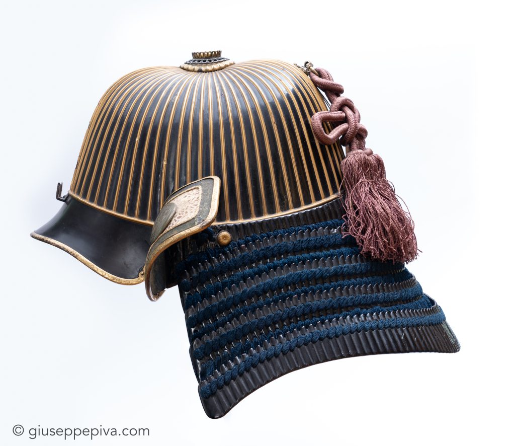 Suji-bachi kabuto kabuto, Haruta school 62-plate samurai helmet ...
