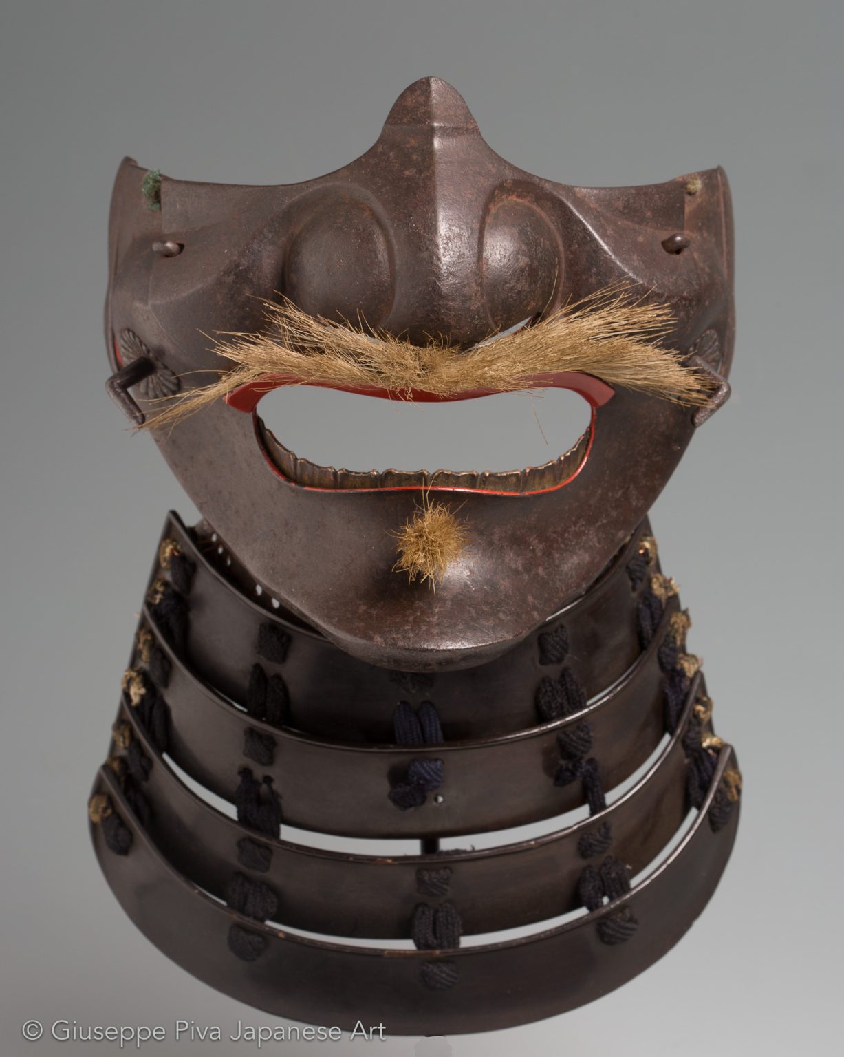 Ressei menpo Half mask for samurai armor | GIUSEPPE PIVA - Japanese Art